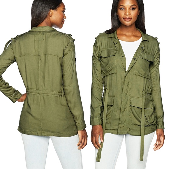 jason maxwell | Jackets & Coats | Olive Belted Anorak Jacket Nwt | Poshmark